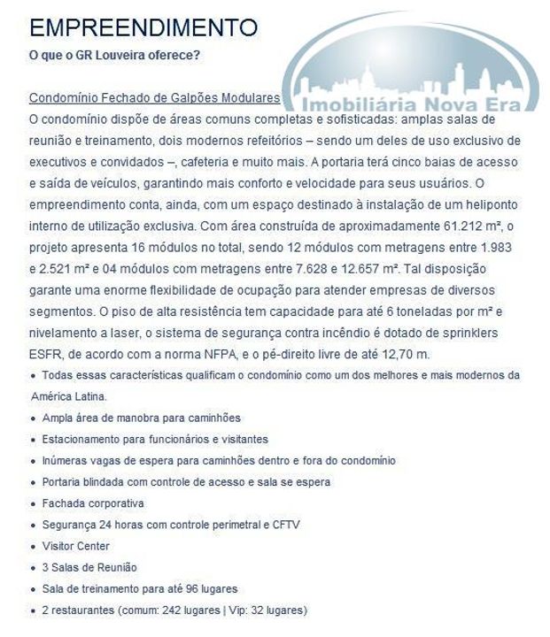 Galpão / Depósito / Armazém com ar condicionado, 2521 m² em Distrito ...